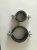 China Round Structure Pipe Support Clamps with Metal Material Zinc Plated FCC / SGS for sale