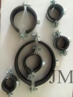 China Quick Clamping Pipe Hangers And Supports With 4mm Thick EPDM Rubber Lined Coated for sale