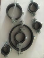 China Quick Clamping Pipe Hangers And Supports With 4mm Thick EPDM Rubber Lined Coated for sale