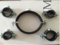 China Rubber Cushioned Stainless Steel Tubing Clamps , Metal Clamps For Pipe Support Brackets for sale
