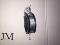 China Size 30mm R Type Gas Hose Clamps Stainless Steel With Black Rubber Bandwidth 20mm for sale
