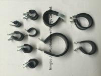 China 25mm Bandwidth Stainless Hose Clips , Suspension Heavy Duty Hose Clamps for sale