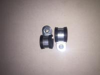 China M6 Screw Hole Gas Hose Clamps with Black Rubber Lined 12 mm / 9 mm Bandwidth for sale