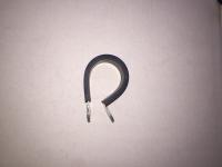 China Black Rubber Coated Gas Hose Clamps With Stainless Steel 50 mm Size CE / ROHS / FCC for sale
