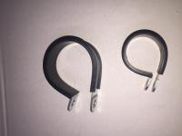 China Fixed Heavy Duty Rubber Lined Clamps With Galvanized Steel / Stainless Steel for sale