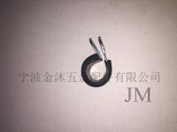 China R Type Rubber Lined Air Hose Clamps , Anti Vibration Stainless Steel Pipe Clamps for sale