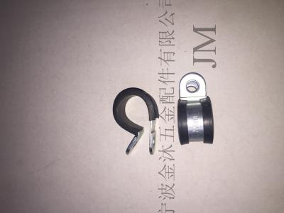 China Rubber Cushioned Hose Clamps Stainless Steel With 0.6 mm 0.8 mm 1.0 mm Band Thickness for sale