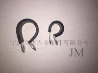 China EPDM Rubber Lined P Type locking Gas Hose Clamps with 9 mm Bandwidth for sale