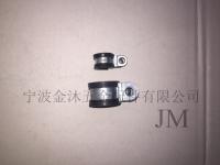 China EPDM Rubber Lined P Type locking Gas Hose Clamps with 9 mm Bandwidth for sale
