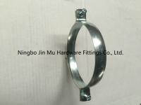 China 1 / 2 Inch Vertical Wall Mounted Stainless Steel Pipe Clamp Without Rubber for sale