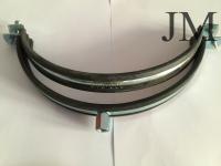 China Electro Galvanized Heavy Duty Pipe Clamps , EDPM Rubber Tube Clamps M6 x 20 Locking Screw for sale