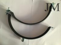China Electro Galvanized Heavy Duty Pipe Clamps , EDPM Rubber Tube Clamps M6 x 20 Locking Screw for sale