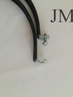 China Compact Rubber Insulated Metal Clamps , Heavy Duty Zinc Galvanized Steel Pipe Clamps for sale