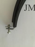 China Compact Rubber Insulated Metal Clamps , Heavy Duty Zinc Galvanized Steel Pipe Clamps for sale