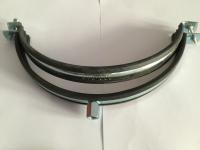 China M8 / M10 Nut Connection Heavy Duty Pipe Clamps With Rubber Cushioned CE / ROHS / FCC for sale