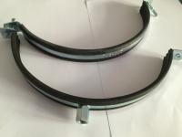 China M8 / M10 Nut Connection Heavy Duty Pipe Clamps With Rubber Cushioned CE / ROHS / FCC for sale