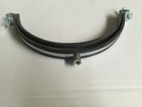 China Size 225 Mm Heavy Duty Pipe Clamps With Rubber Stainless Steel / Galvanized Iron Material for sale