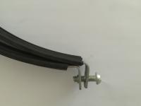 China M8 / M10 Heavy Duty Pipe Clamps With Rubber Galvanized Iron Material 20 mm Bandwidth for sale