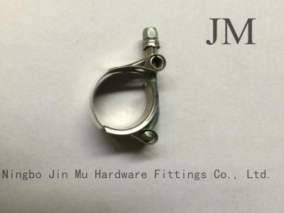 China 3 Inch Standard T Bolt Heavy Duty Hose Clamps Stainless Steel 19 mm Wide Band for sale