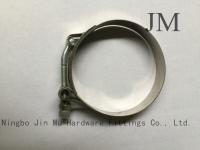 China Stainless Steel T Bolt Hose Clamp Auto Parts 19mm Wide Band 32 mm - 37 mm Diameter for sale