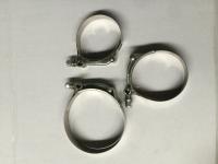 China 0.7 mm Thickness 19 mm Band Width T Bolt Hose Clamps Stainless Steel Zinc Plated for sale
