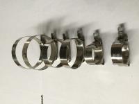 China Stainless Steel T Bolt Hose Clamp For Silicone Hose 60 mm Size Welding Connection for sale