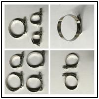 China Stainless Steel T Bolt Hose Clamp For Silicone Hose 60 mm Size Welding Connection for sale