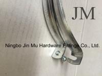 China 25 mm Band Width Quick Connect Hose Clamps , Galvanised Ventilation Pipe Clamp for sale