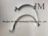 China Round Industrial Hose Clamps With White Zinc Electro galvanized Size 200 mm for sale