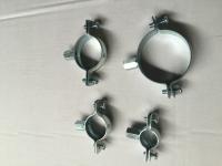 China Standard Pipe Fitting Clamps With M6 x 25 Locking Screw Size 72 mm - 76 mm Diameter for sale