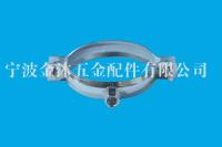 China 3/8 - 8 Inch Pipe Clamps , M8 / M10 Connection Tube Clamps Stainless Steel for sale