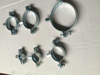 China White Zinc Standard Wall Mount Pipe Fitting Clamps M6 * 20 Locking Screw for sale