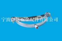 China Sanitary Pipe Clamp Fittings With 8 - 10 Micron Thick Electro Galvanized for sale