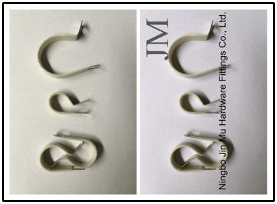 China Galvanized Iron R Type Cable Clamp For Gas Distribution Pipe 9 mm ~ 50 mm Size for sale