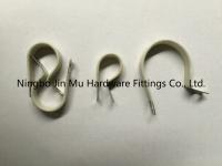 China Round Head Type Cable Hose Clamp With Rubber 9 mm / 12 mm / 25 mm Bandwidth for sale