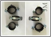 China Ceiling / Wall Mounted Pipe Support Clamps With Rubber M6 x 20 Locking Screw for sale