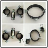 China Residential Facilities Application Pipe Support Clamps / Cushioned Pipe Clamp for sale
