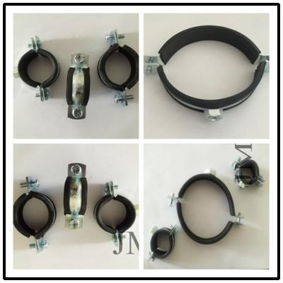 China Residential Facilities Application Pipe Support Clamps / Cushioned Pipe Clamp for sale