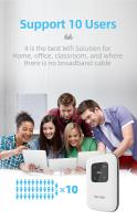 China 3G 2G Pocket 4G WiFi Router With SIM Card Slot For Telecom Operator for sale