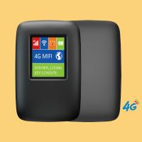 China 3000mAh Pocket WIFI Hotspot Mobile 4G Router With Screen Black Unlocked for sale
