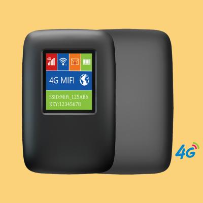 China 3000mAh Pocket WIFI Hotspot Mobile 4G Router With Screen Black Unlocked for sale
