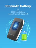 China Travel Mobile 4G Router 3000mAh WiFi Router With Sim Card Slot Unlocked for sale