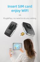 China Travel Mobile 4G Router 3000mAh WiFi Router With Sim Card Slot Unlocked for sale