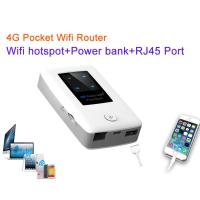 China 5000mAh 4G Wireless Pocket Router With RJ45 Wan Lan Port for sale