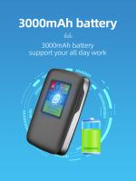 China 2700mAh-3000mAh 4G Lte MiFi Router 150Mbps 4G Mobile WiFi Hotspot 15 Devices With LCD Screen for sale