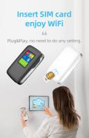 China 2700mAh-3000mAh 4G Lte MiFi Router 150Mbps 4G Mobile WiFi Hotspot 15 Devices With LCD Screen for sale