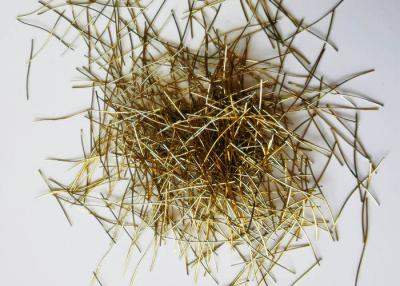 China Copper Coated Micro Steel Fiber 0.22mm x 13mm for UHPC Railway Concrete Reinforcement for sale