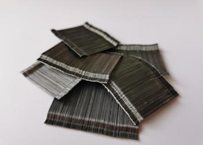 China Glued Hooked Steel Fiber 0.9mm x 50mm High Tensile Strength 1100MPa for Concrete Reinforcement for sale