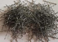 China 0.5mm x 25mm Waved Stainless Steel Fiber for Concrete Reinforcement 1100MPa for sale
