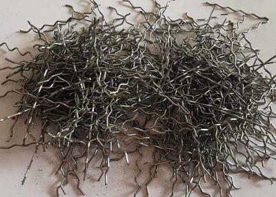 China 0.5mm x 25mm Waved Stainless Steel Fiber for Concrete Reinforcement 1100MPa for sale